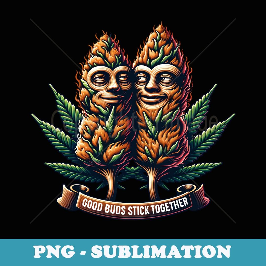 Cute Kawaii Graphic Good Buds Stick Together 420 Weed - Uniq | Inspire ...