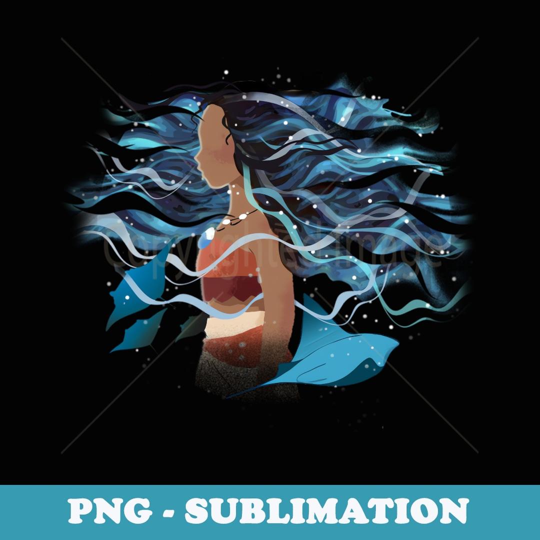 Disney Moana Faceless Side Profile Sketch - Creative Sublima | Inspire ...