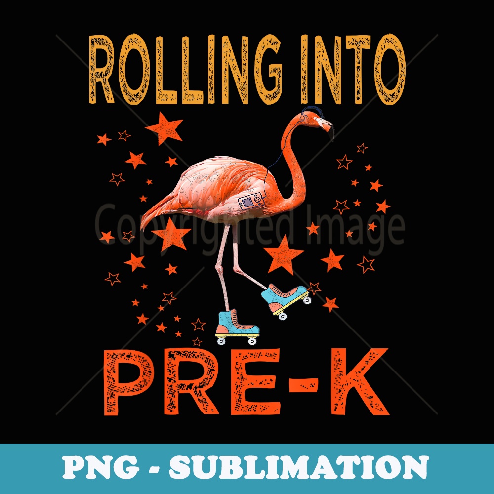 Rolling Into Pre-k Flamingo Welcome Back To School Girls - P | Inspire ...