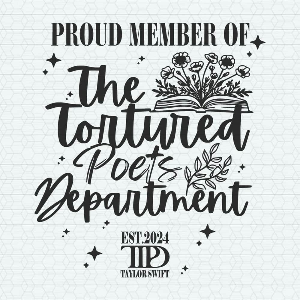 The Tortured Poets Department Ttpd Taylor Swift SVG | Inspire Uplift