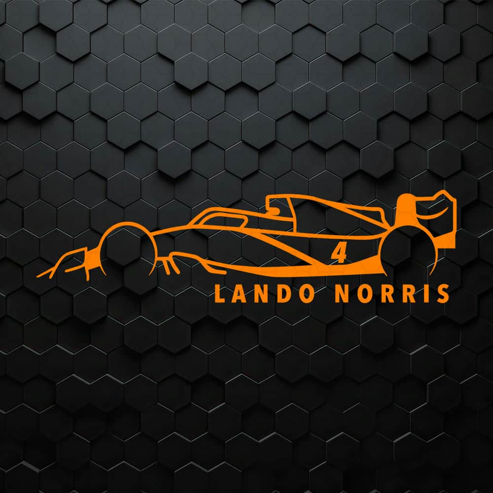 Lando Norris F1 Racing Driver SVG | Inspire Uplift