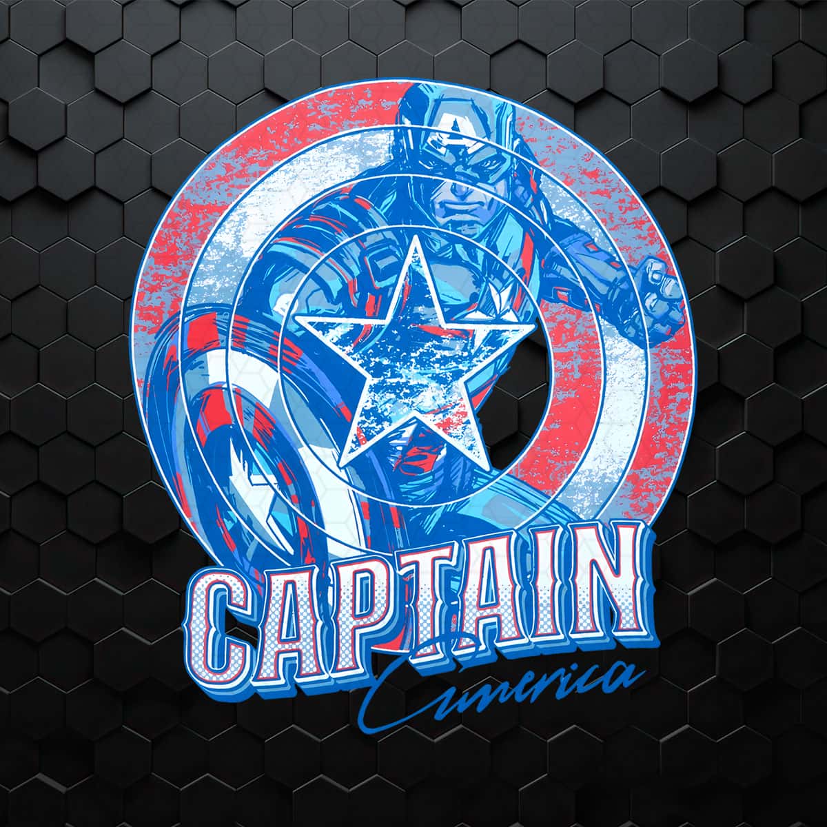 Retro Captain America Marvel Character PNG | Inspire Uplift