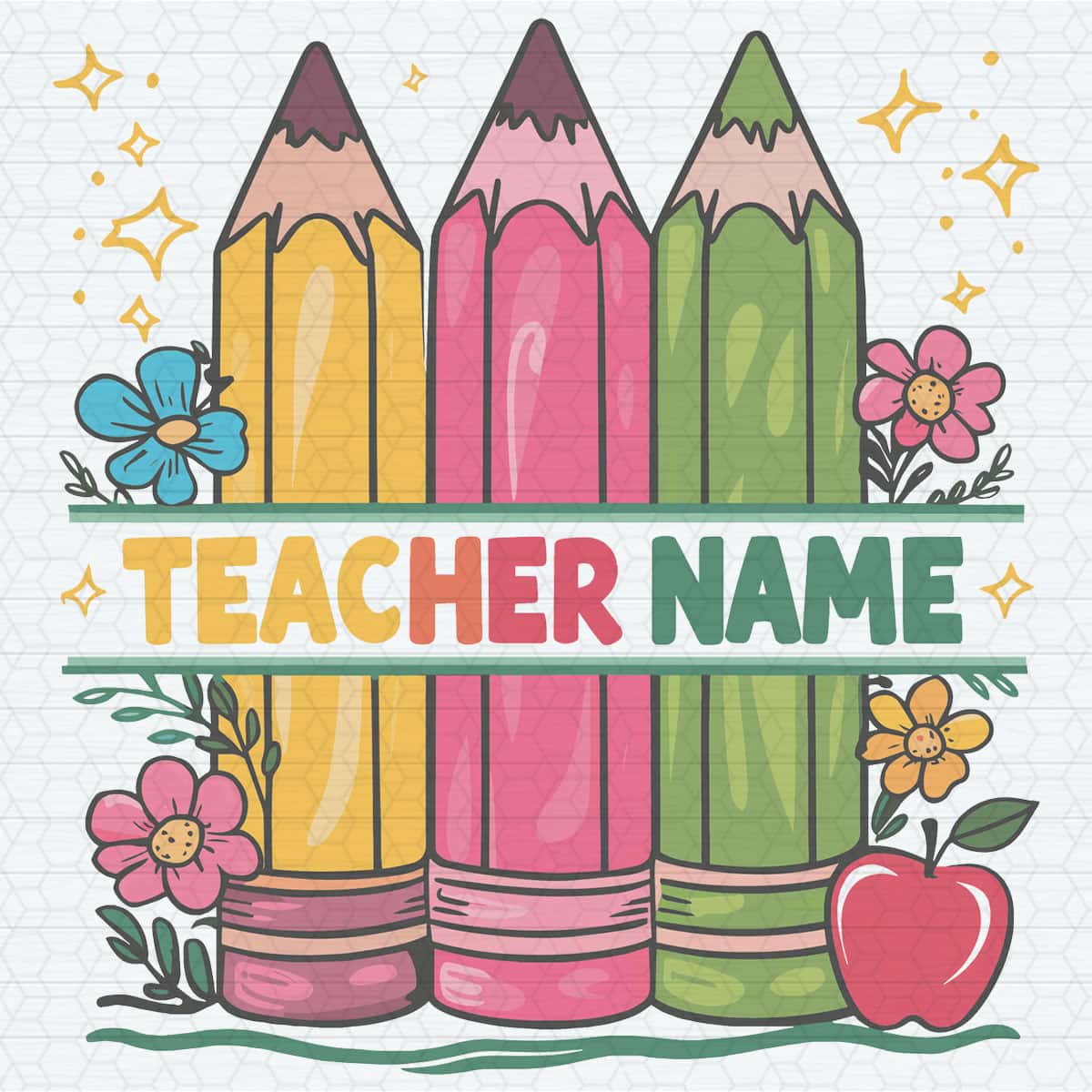 Custom Pencil Name Teacher Personalized Teacher Gift for Tea | Inspire ...