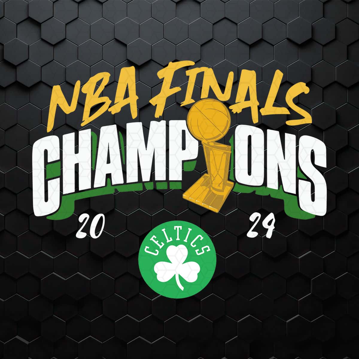 NBA Finals Champions Celtics Basketball SVG | Inspire Uplift