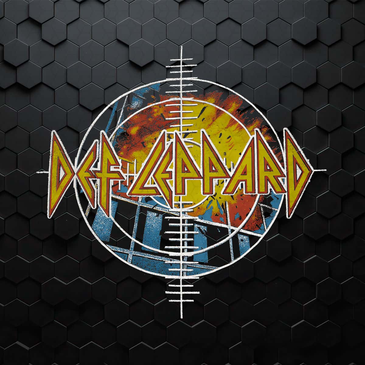 Retro Def Leppard Pyromania Album PNG | Inspire Uplift