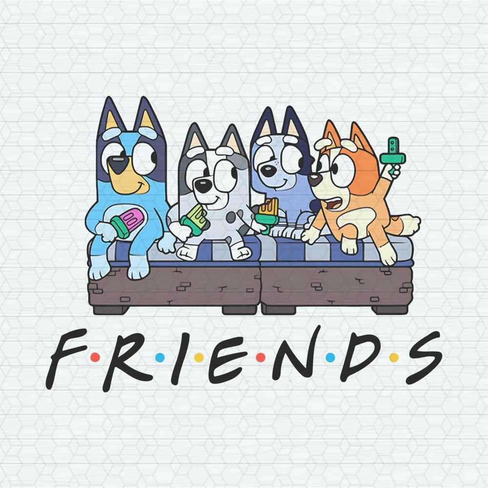 Bluey And Friends Cartoon Characters PNG | Inspire Uplift