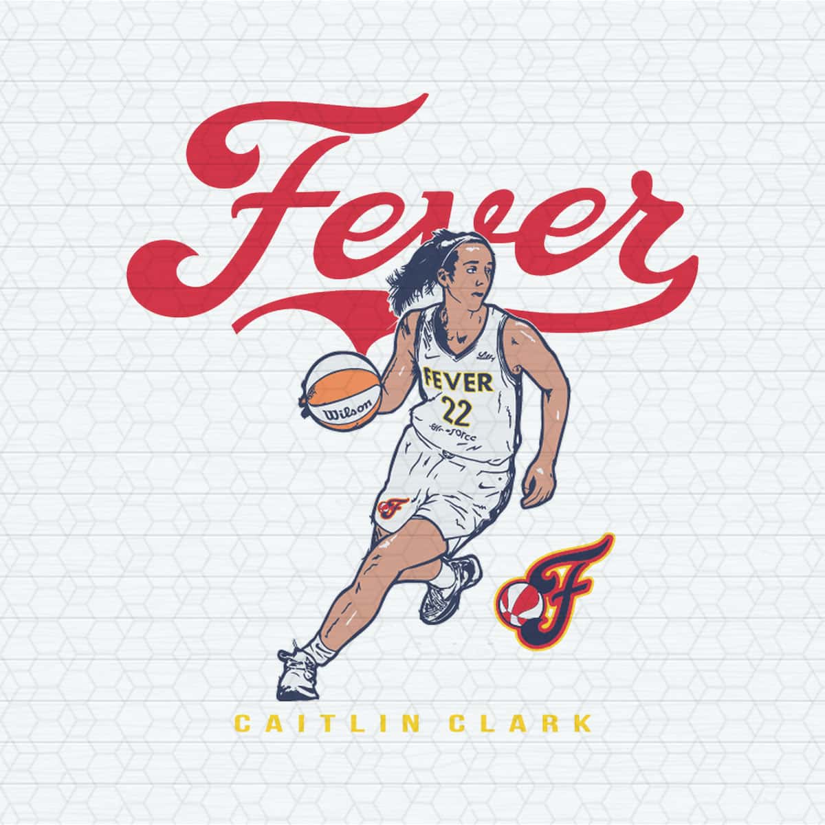 Caitlin Clark Indiana Fever Basketball SVG | Inspire Uplift