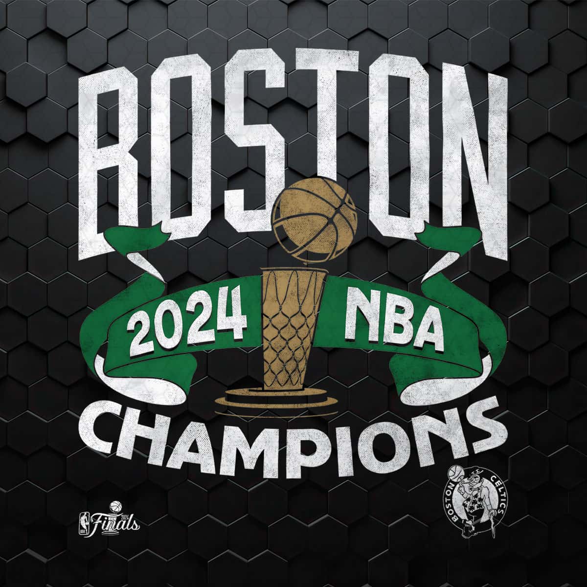 Boston 2024 NBA Champions Trophy Logo PNG | Inspire Uplift