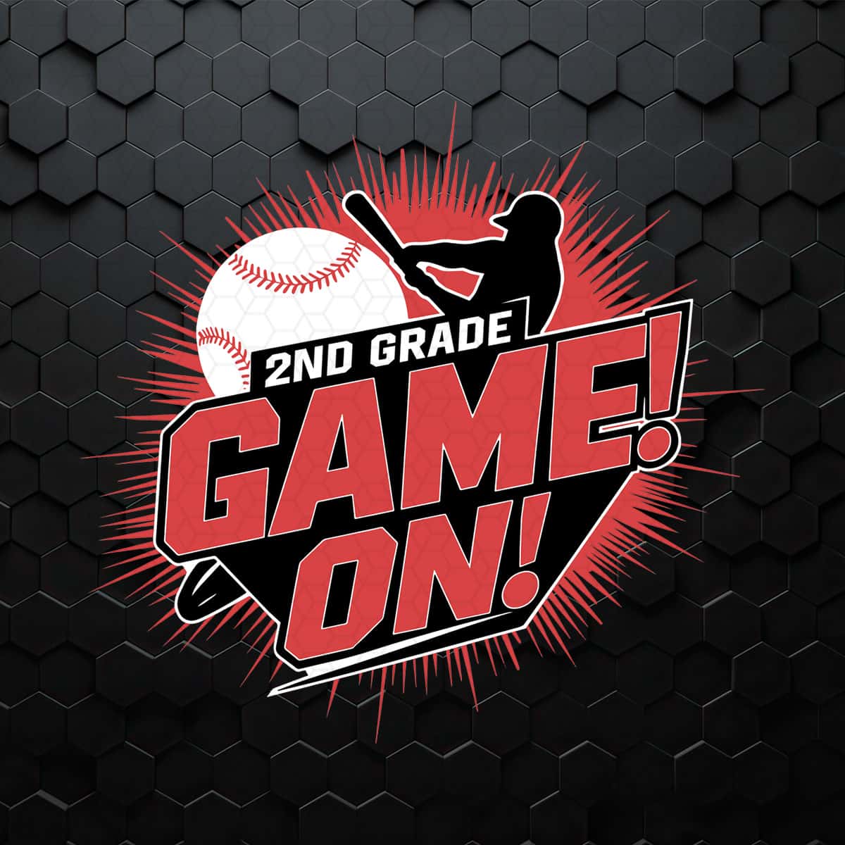 2ND Grade Game On Back To School Baseball SVG | Inspire Uplift