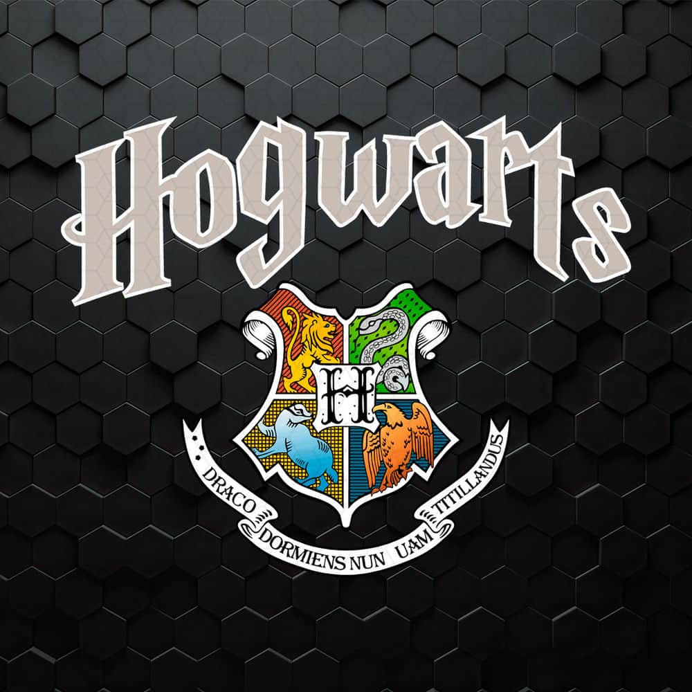 Retro Hogwarts Logo Harry Potter PNG | Inspire Uplift