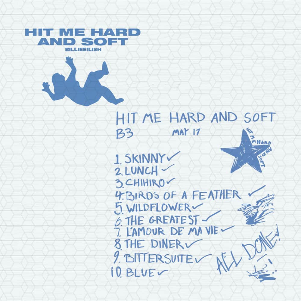 Hit Me Hard And Soft Tracklist Billie New Album SVG | Inspire Uplift