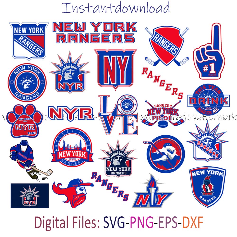 New York Rangers Logo SVG, NY Rangers Logo, New York PNG Tra - Inspire ...