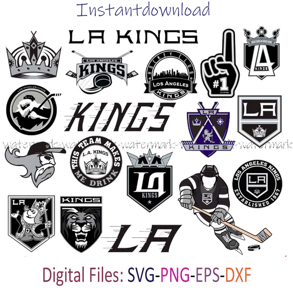 Los Angeles Kings Logo SVG, LA Kings PNG, LA Kings Hockey, K | Inspire ...