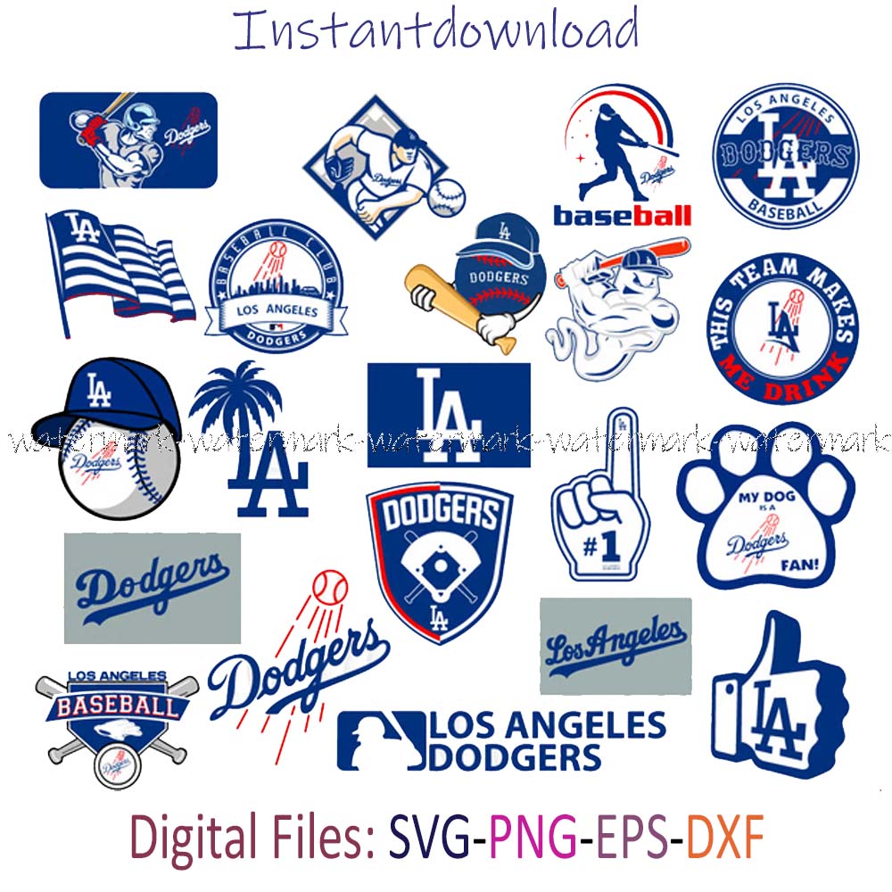 Los Angeles Dodgers SVG, Los Angeles Dodgers Logo Transparen - Inspire ...