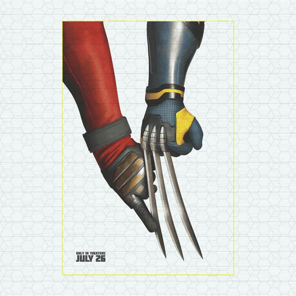 Deadpool And Wolverine Hold Hand PNG | Inspire Uplift