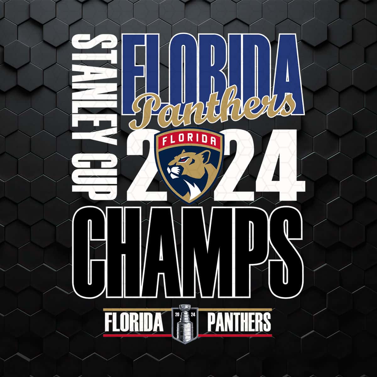 Florida Panthers Stanley Cup 2024 Champs SVG1 | Inspire Uplift