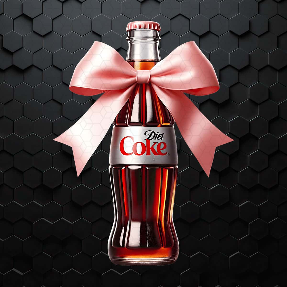 Pink Diet Coke Bow Diet Coca Cola PNG | Inspire Uplift