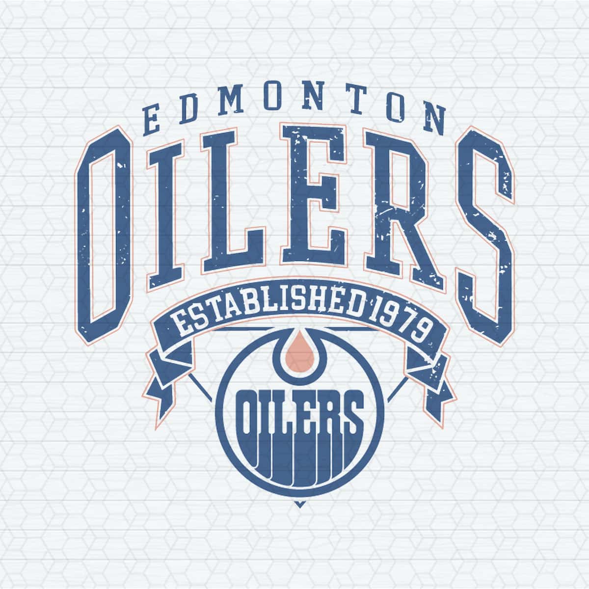 Edmonton Oilers Established 1979 Logo SVG | Inspire Uplift