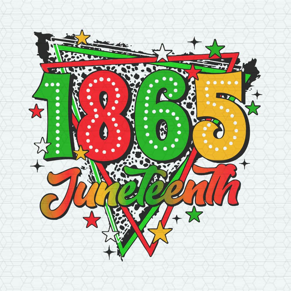 Retro 1865 Juneteenth Dalmatian Dots SVG | Inspire Uplift