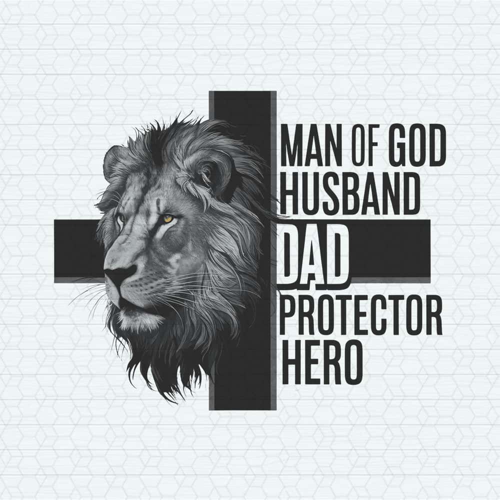 The Lion Cross Man Of God PNG | Inspire Uplift