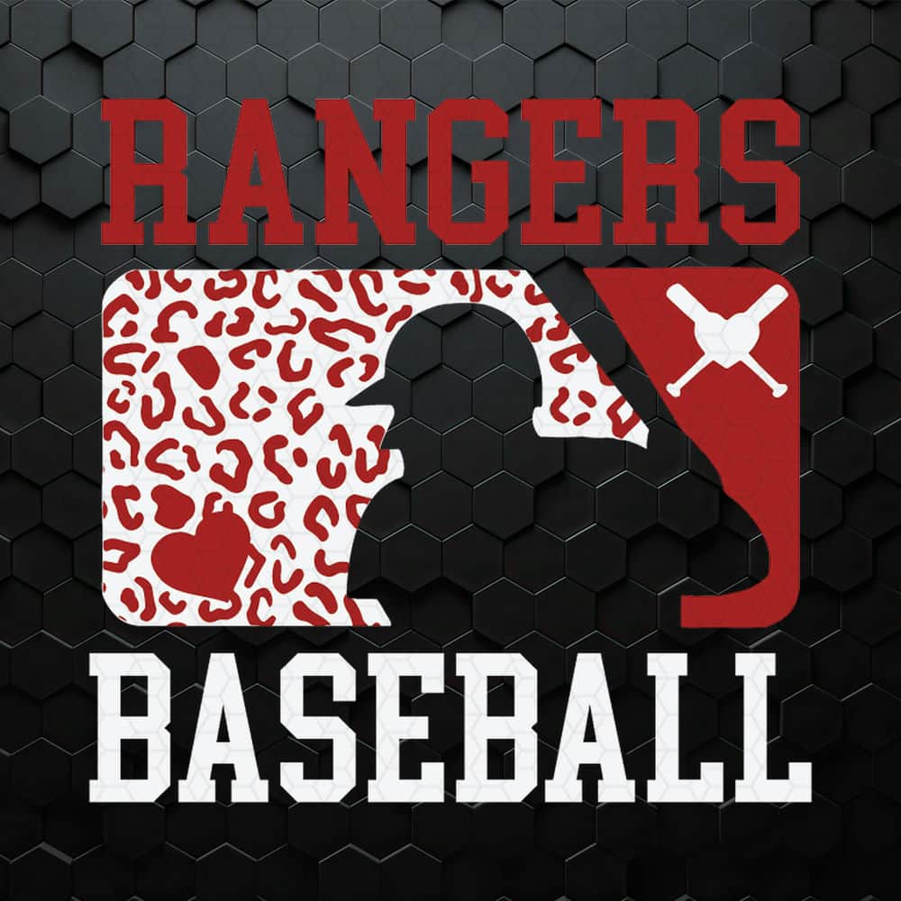 Retro Rangers Baseball MLB Player Logo SVG | Inspire Uplift