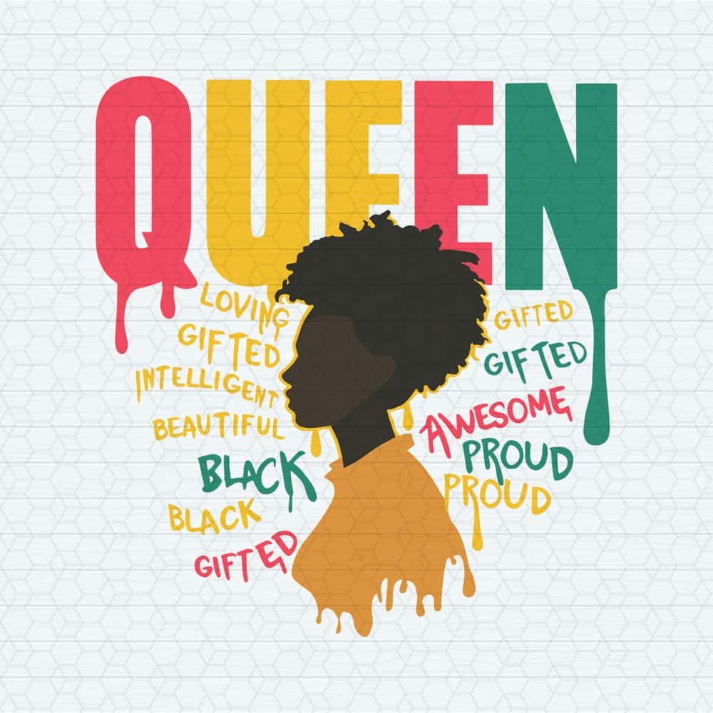 Retro Juneteenth Queen Black History SVG | Inspire Uplift