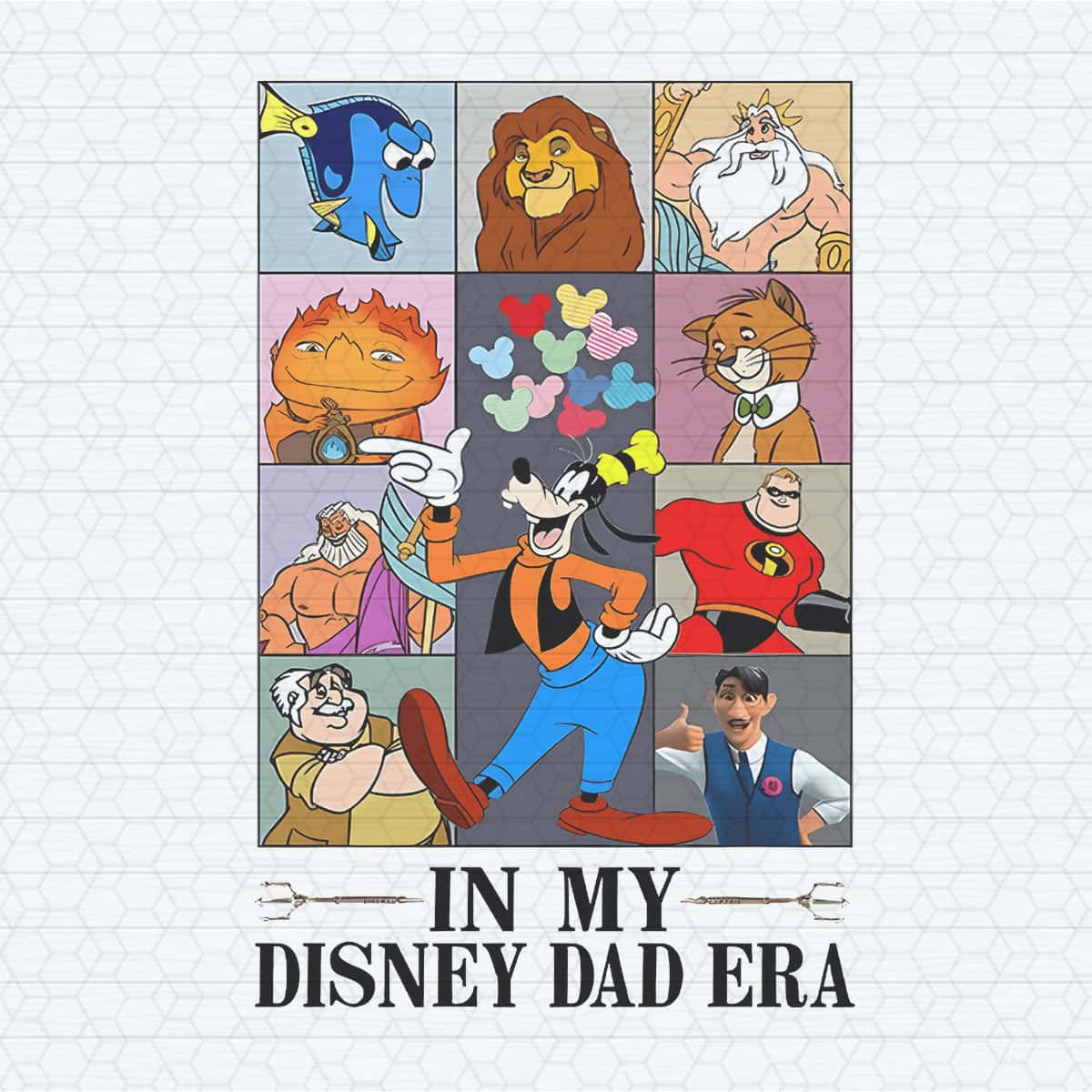 In My Disney Dad Era Goofy And Friends PNG | Inspire Uplift