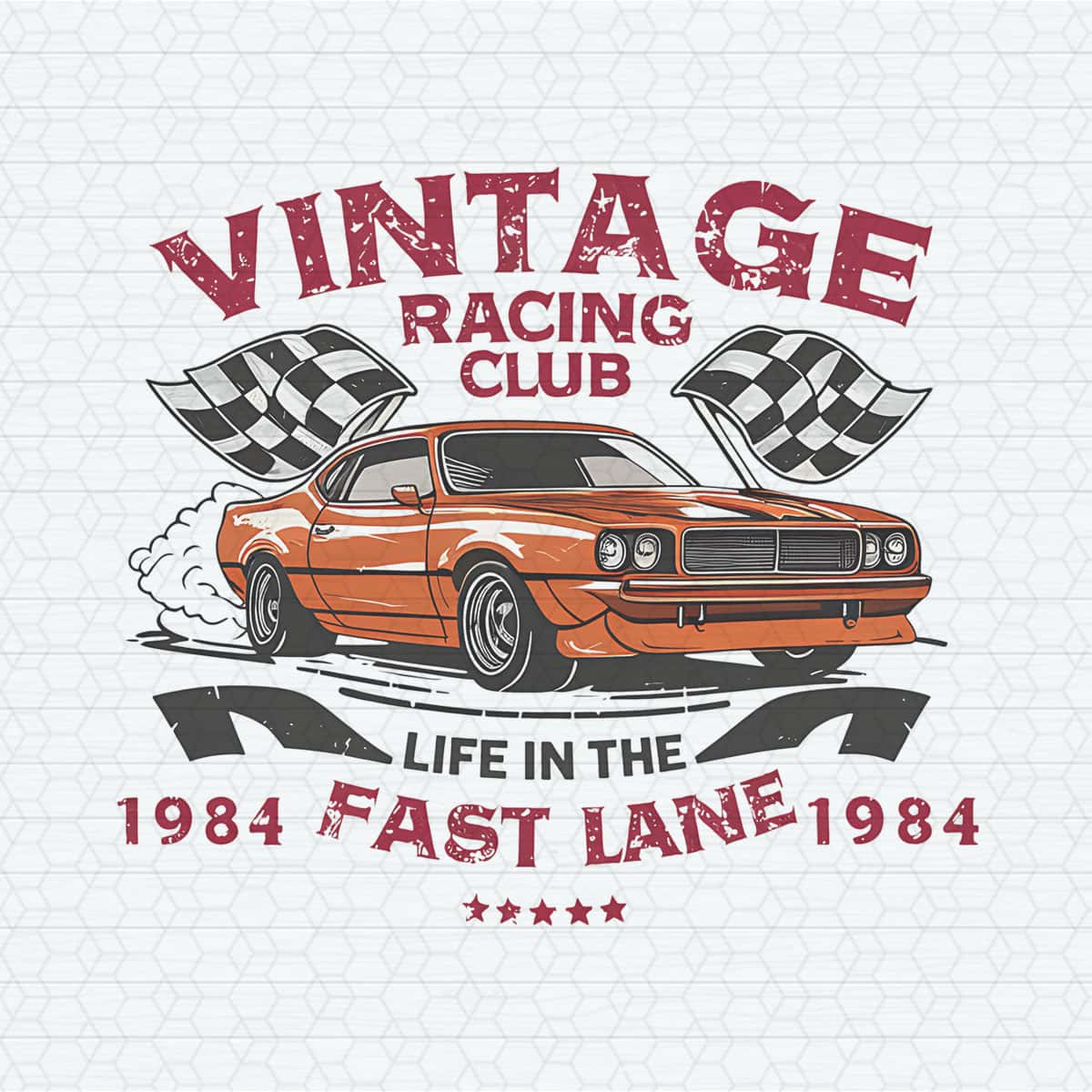 Vintage Style Racing Club Life Life In The Fast Lane 1984 PN | Inspire ...