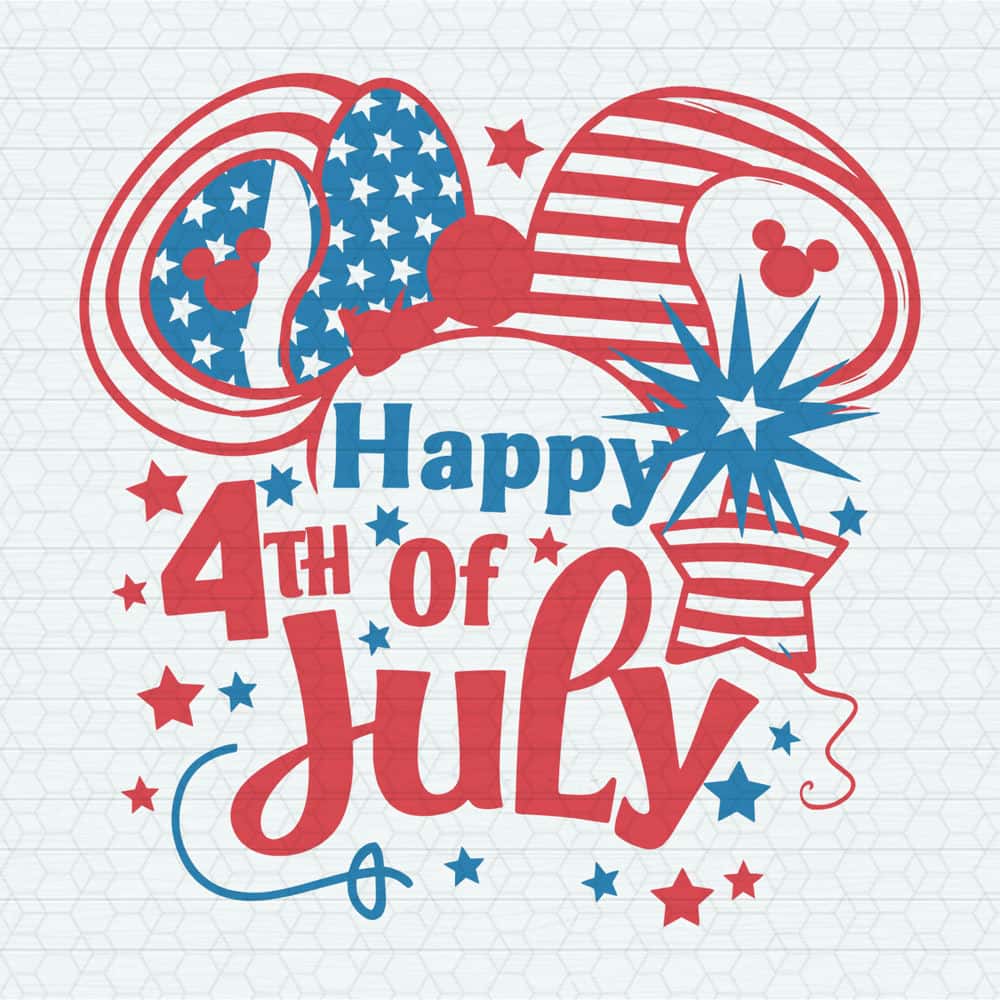 Happy 4th Of July Patriotic Disney SVG - Inspire Uplift