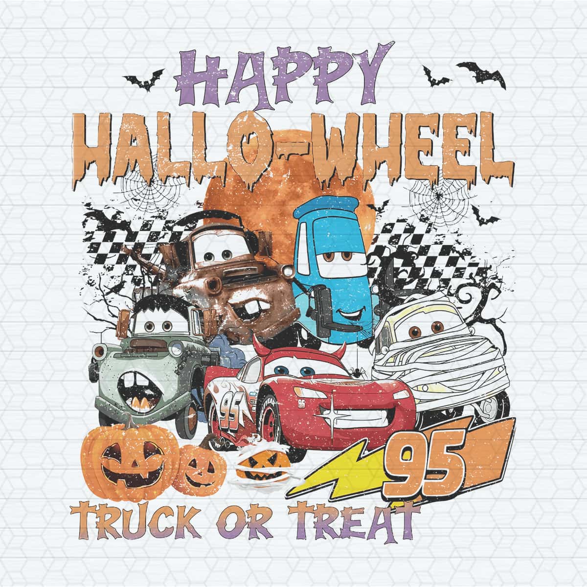 Happy Hallo Wheel Truck or Treat PNG Disney Cars PNG File | Inspire Uplift