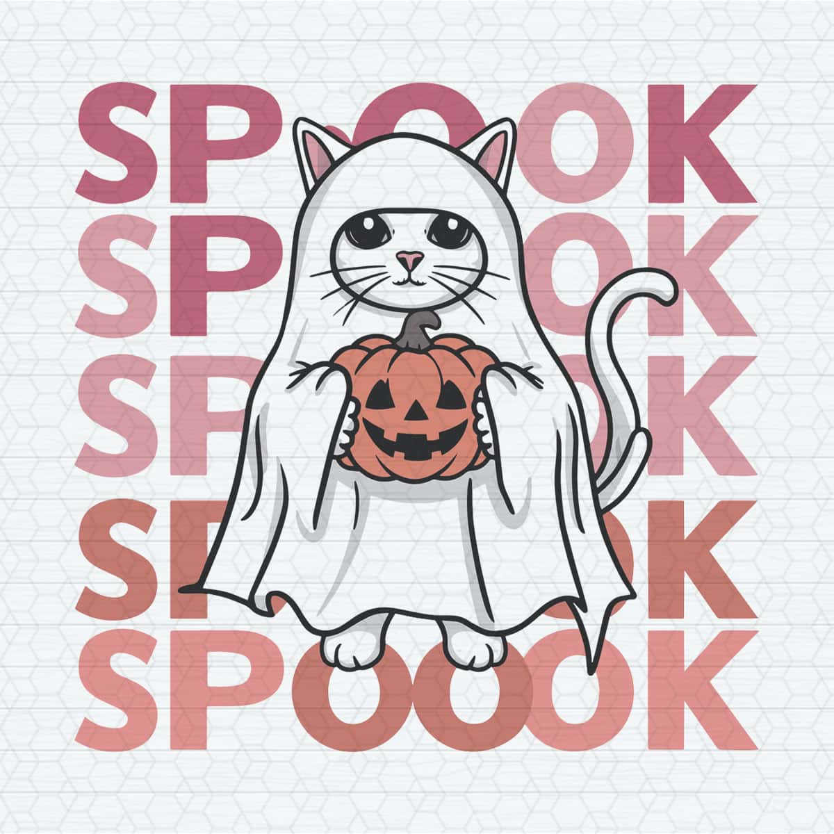 50 Retro Halloween Ghost Halloween Spook SVG | Inspire Uplift