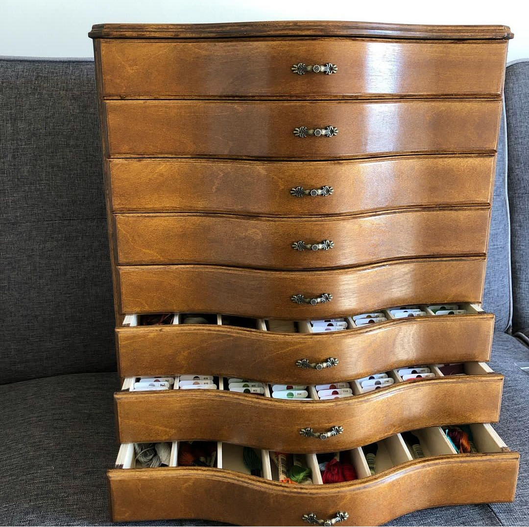 Floss cabinet, Thread storage cabinet, DMC floss storage box | Inspire ...