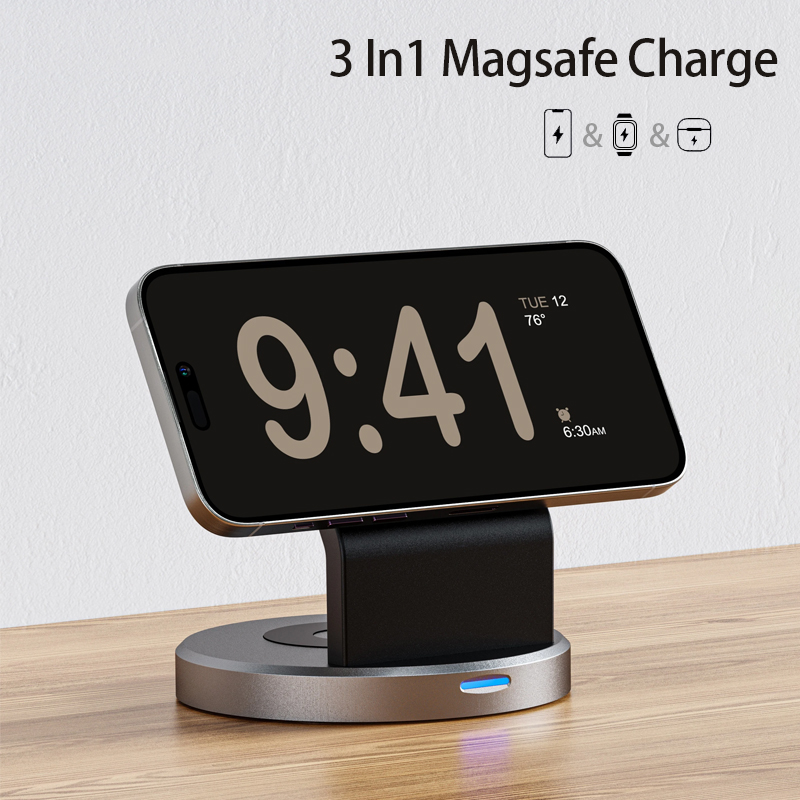 3 In 1 Magnetic Wireless Charger Stand MagSafe Dock | Inspire Uplift
