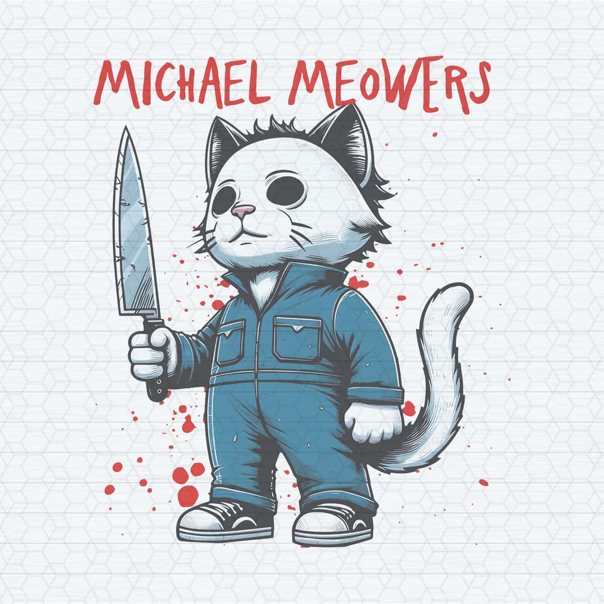 Funny Michael Meowser Horror Movie PNG | Inspire Uplift