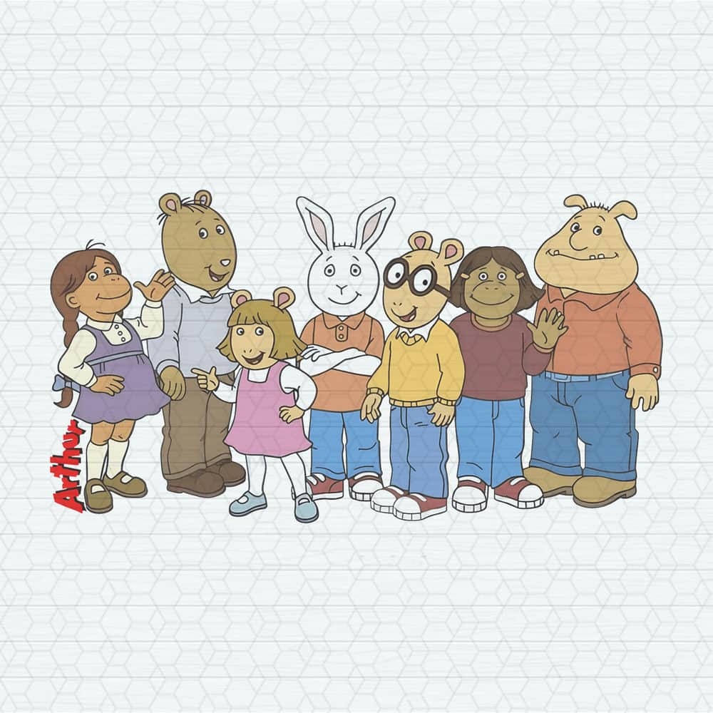 Arthur Friends Nostaglic 90s TV Show PNG | Inspire Uplift