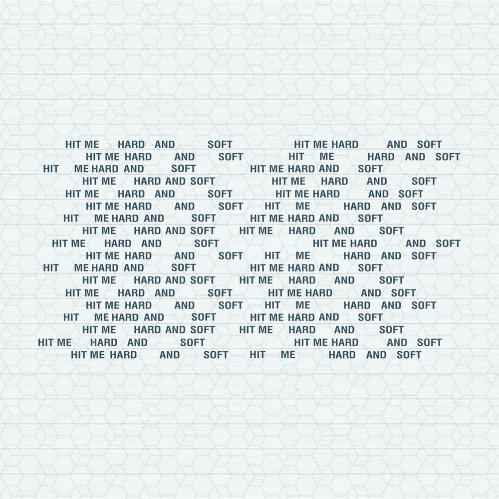 Retro Hit Me Hard And Soft Text SVG | Inspire Uplift