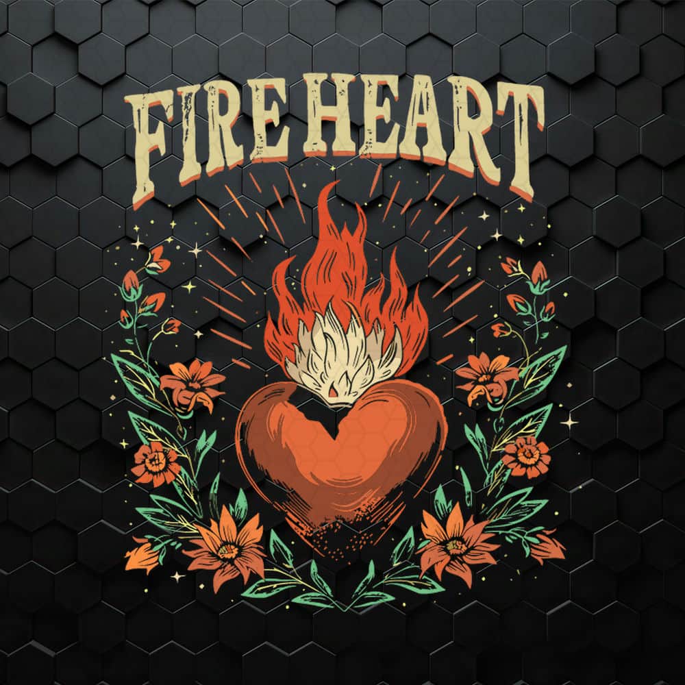 Fire Heart A Court Of Thorns And Roses SVG | Inspire Uplift