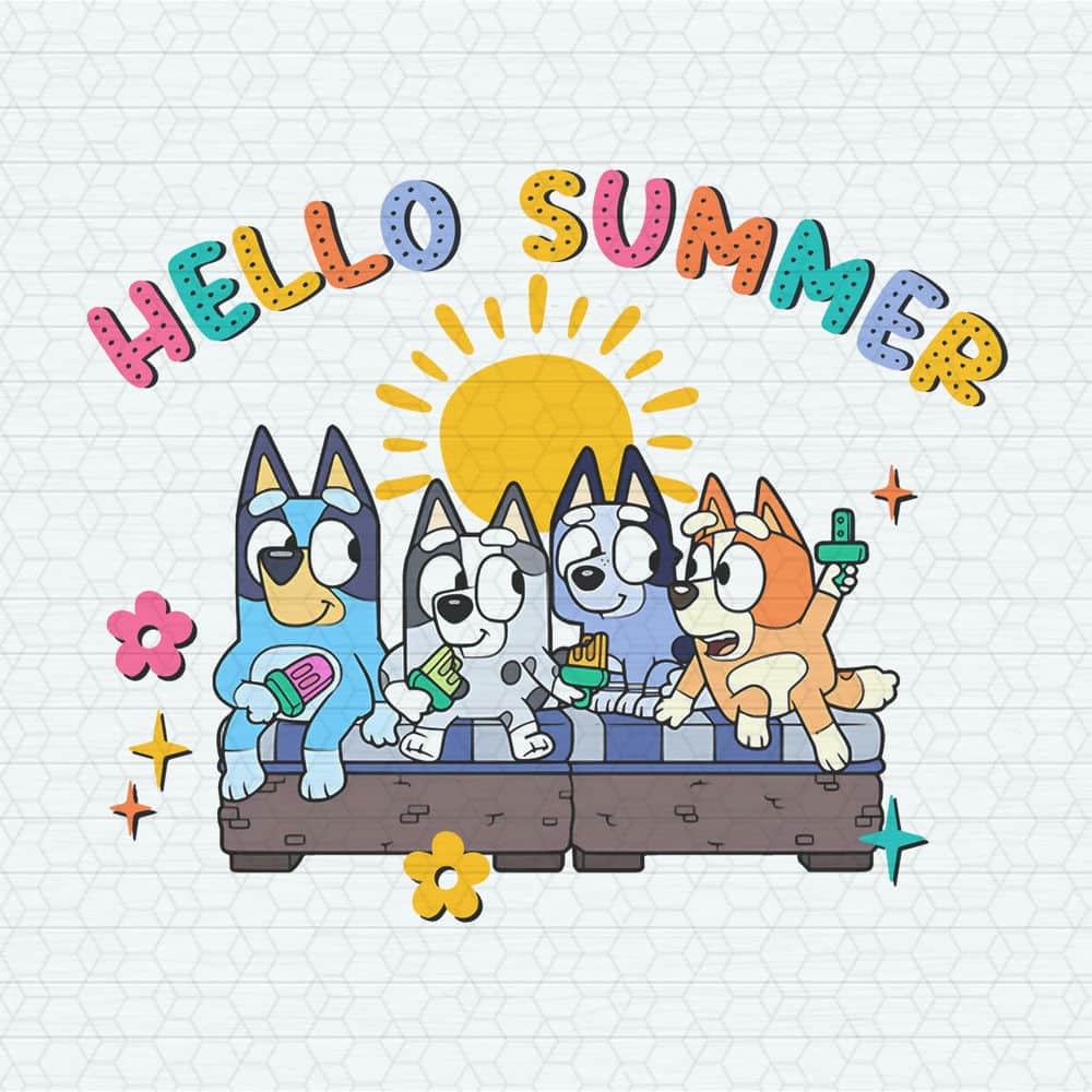 Bluey Hello Summer Goodbye School PNG | Inspire Uplift