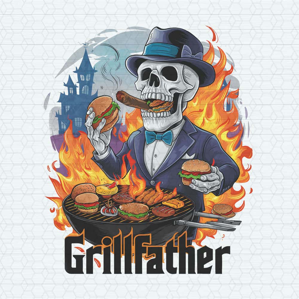 Grillfather Dad Joke Happy Fathers Day PNG | Inspire Uplift