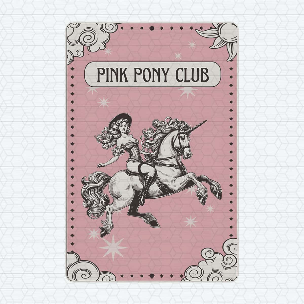Pink Pony Club Tarot Card Cowgirl Tour PNG | Inspire Uplift