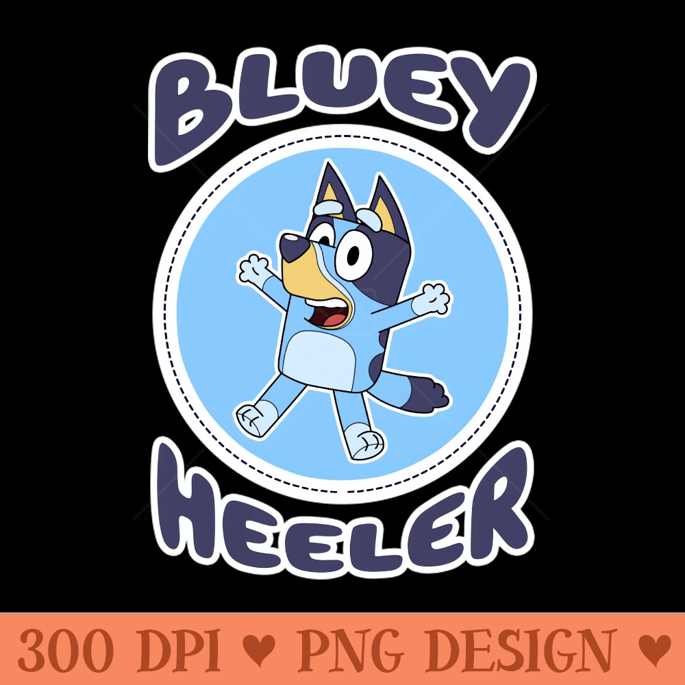 Bluey Heeler - PNG Artwork | Inspire Uplift