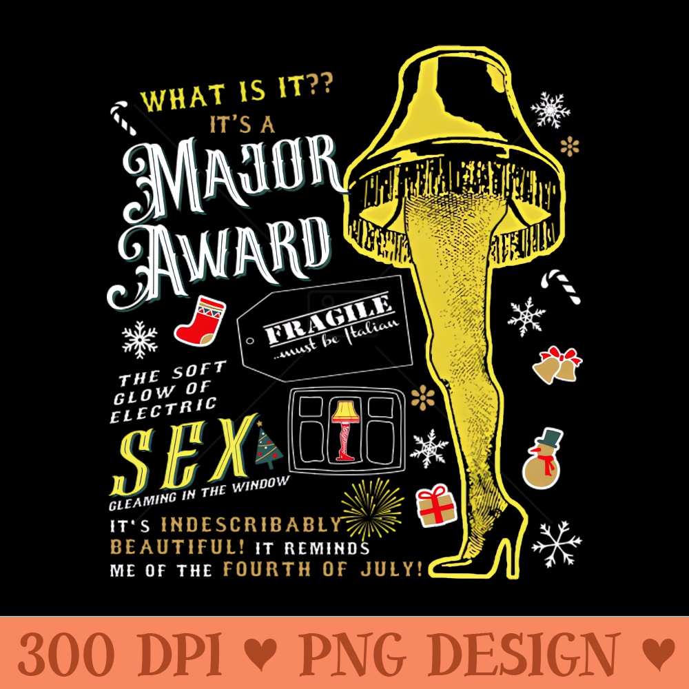 It's A Major Award Leg Lamp A Christmas Story - Digital PNG | Inspire ...