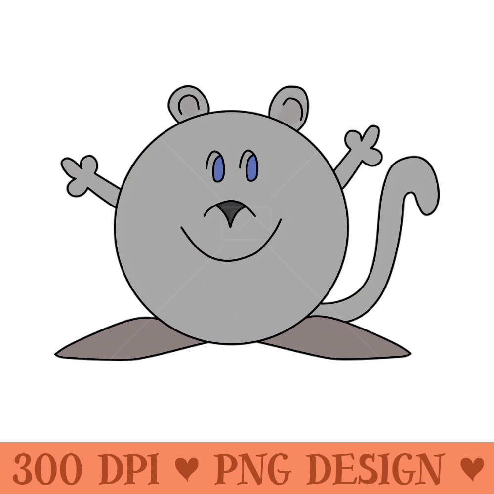 Happy Chubby Mouse - PNG Image Downloads | Inspire Uplift