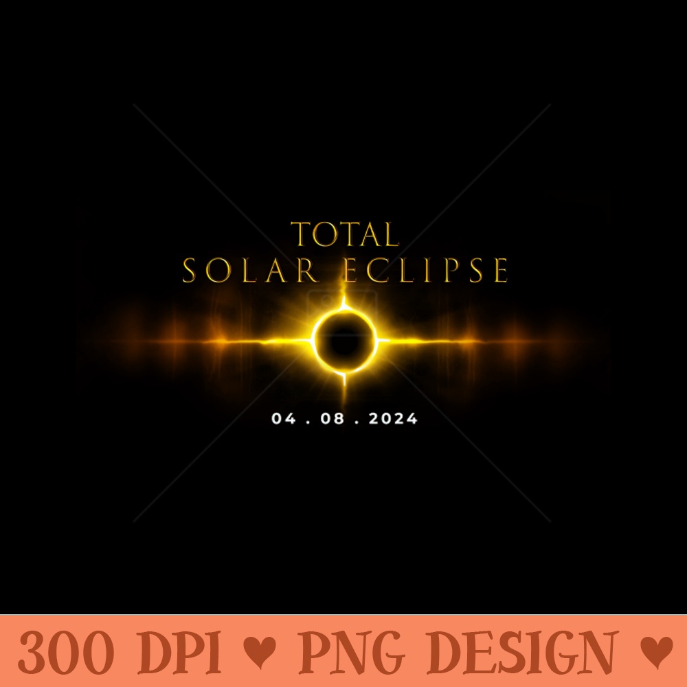 Total Solar Eclipse - PNG Artwork | Inspire Uplift