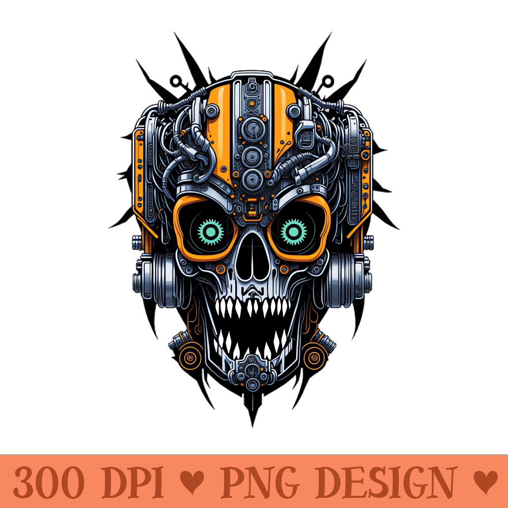 Mecha Skull S01 D41 - Transparent PNG | Inspire Uplift