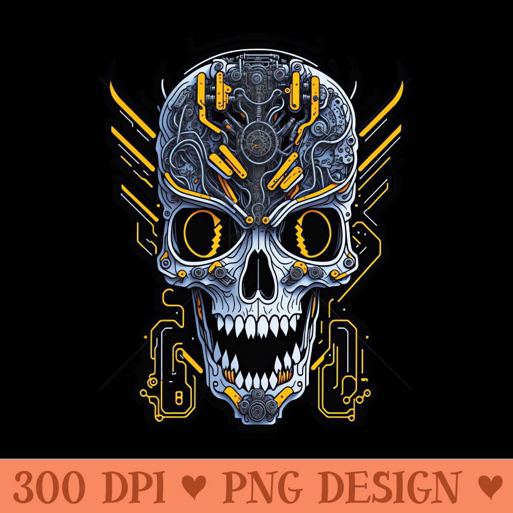 Mecha Skull S01 D39 - PNG Clipart | Inspire Uplift
