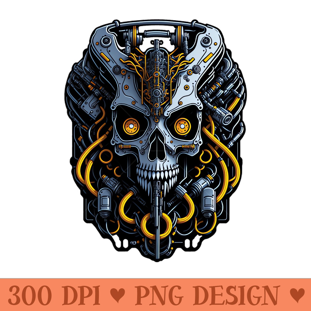 Mecha Skull S01 D33 - High Quality PNG | Inspire Uplift