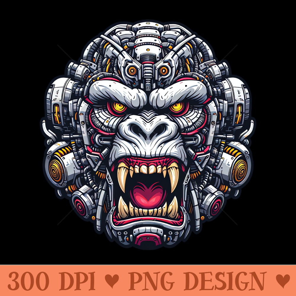 Mecha Apes S02 D79 - PNG Illustrations | Inspire Uplift