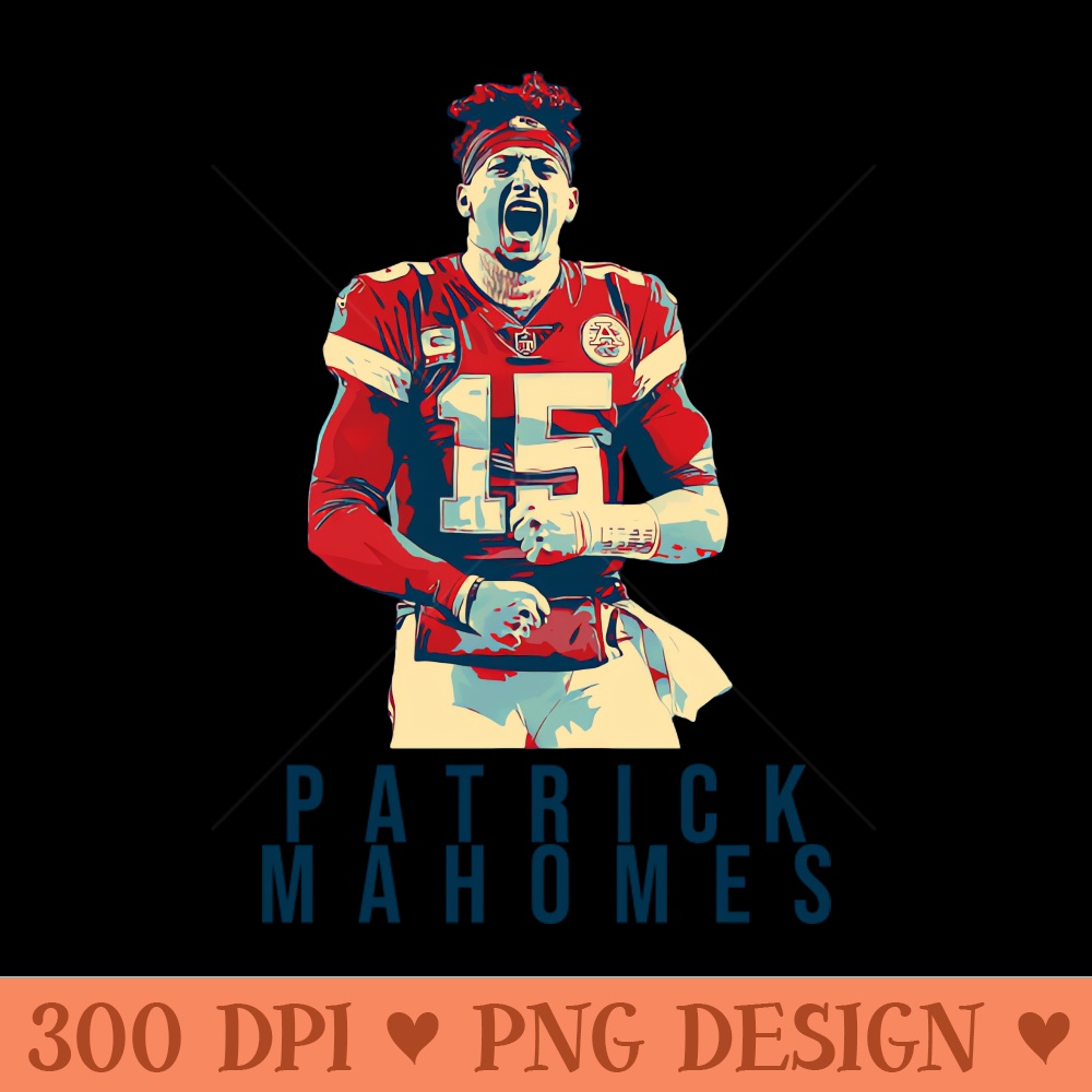 Patrick Mahomes Pop Art Vintage Color - PNG Clipart | Inspire Uplift
