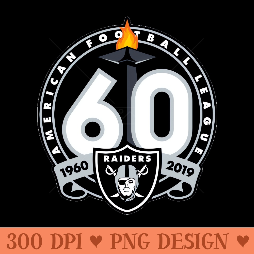 Raiders 60th Anniversary Celebration - PNG Graphics | Inspire Uplift